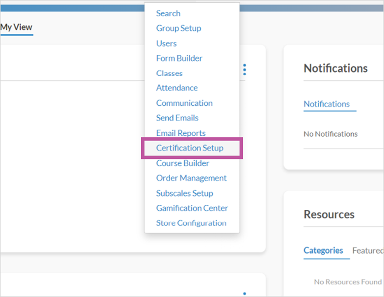 How to Add a Certification Track in Certification Setup – Support ...