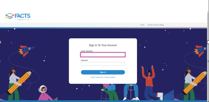 How to Log In to Your Account as a Learner – Support - FACTS Learning