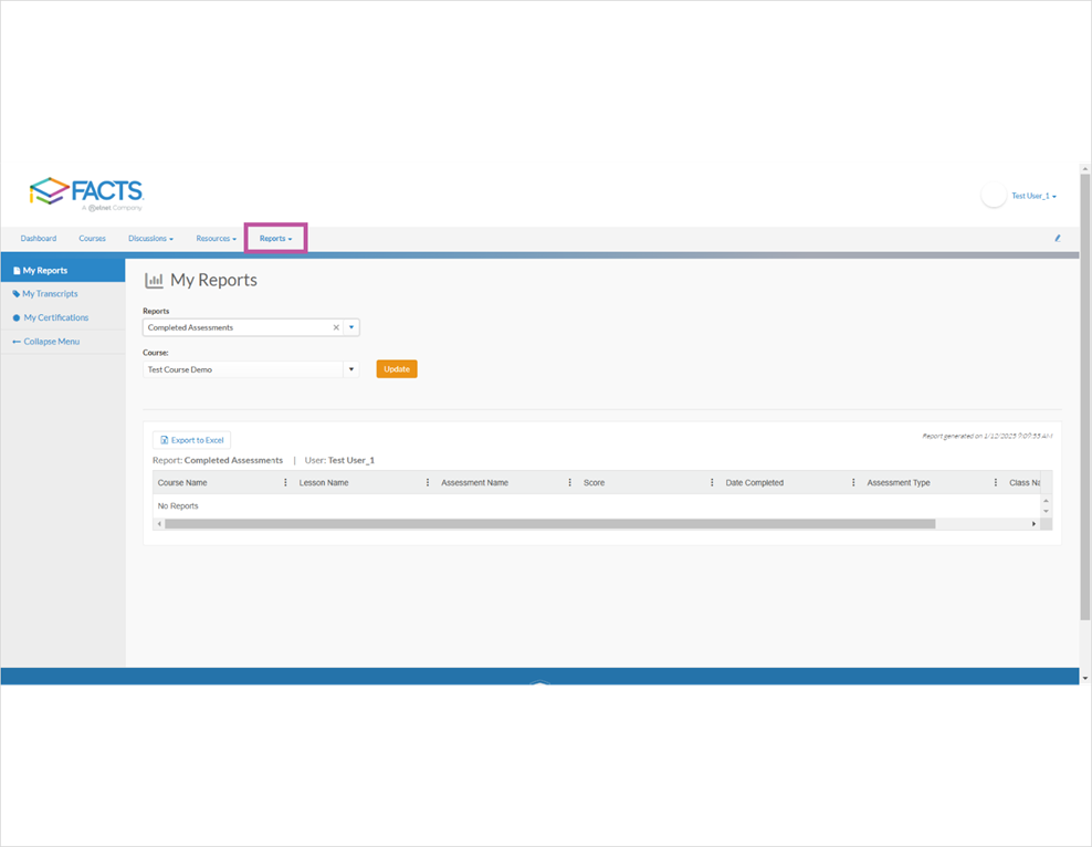 How to View, Download and Print Reports and Transcripts as a Learner ...