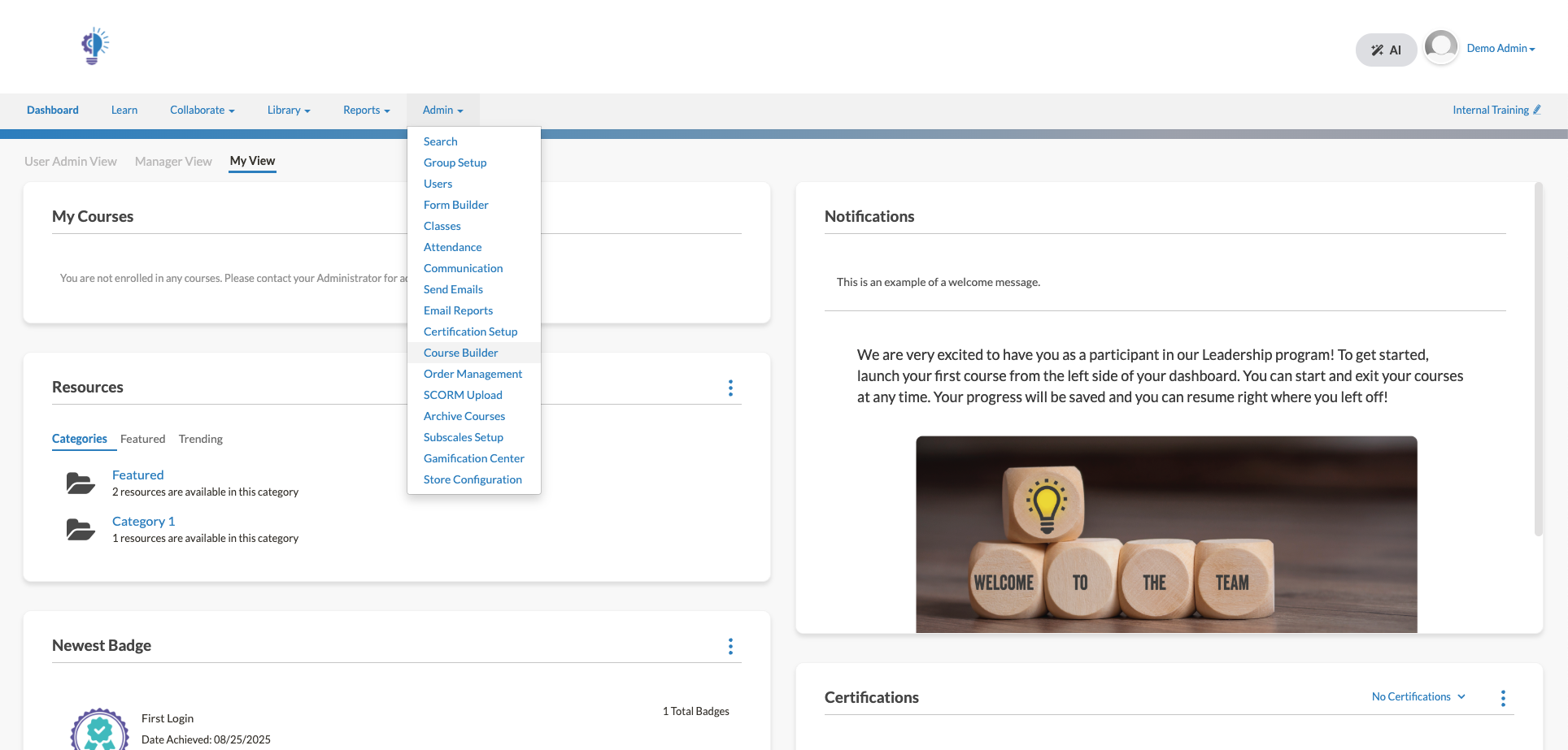 Course Builder Overview – Support - FACTS Learning