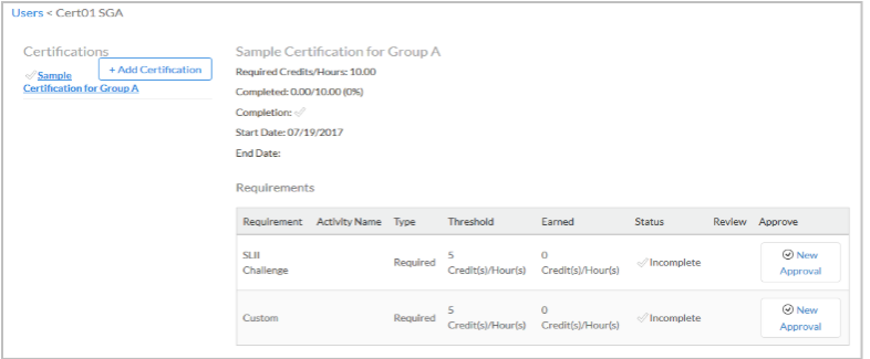 How to add User to a Certification – Support - FACTS Learning
